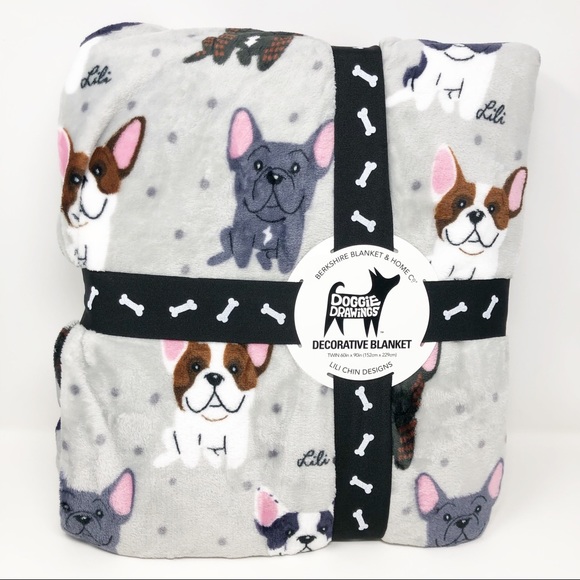 Bedding | Frenchie Bulldog Sitting Plus Twin Size Blanket | Poshmark